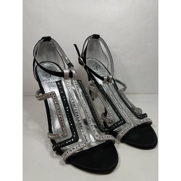 Adrianna Papell | Shoes | Adrianna Papell Womens Sz 6 M Black Silver ...
